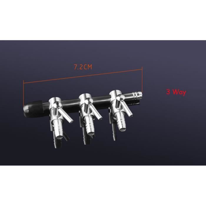 FONTAINE DE JARDIN,3 way--Valves de répartition'air pour aquarium,1 2 3 ...