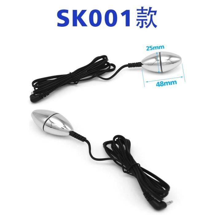 14 -Électro Choc Anal Godemichet Anal Avec Balle Vibrateur Saut Oeuf Clitoris Stimulateur Anal ...