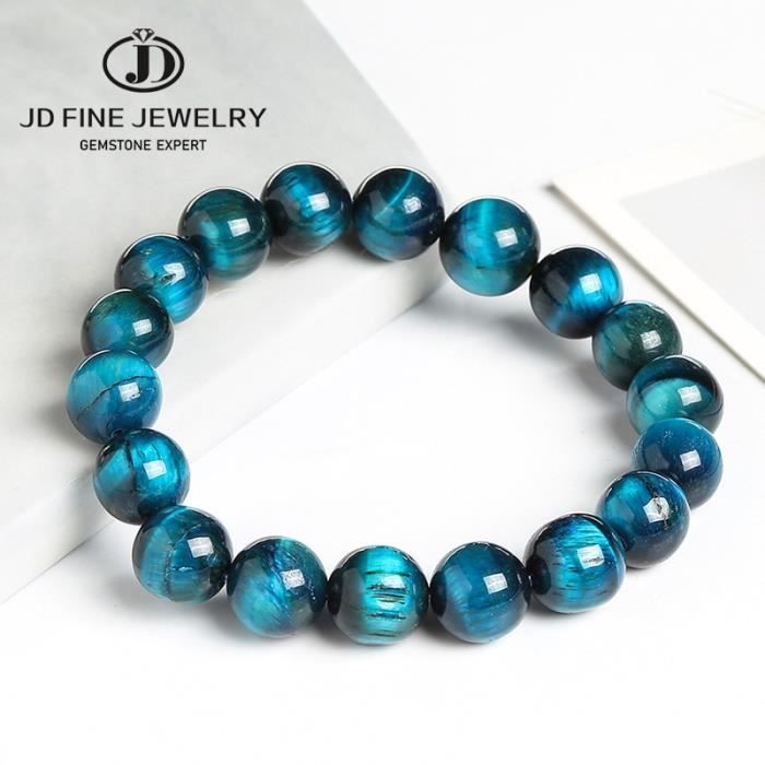 Blue-14mm -JD — Bracelet Bouddha œil de tigre bleu,bijou en pierre ...