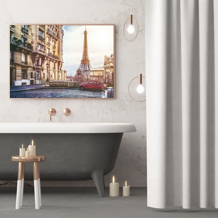 Tableau Panorama Rues de Paris Tour Eiffel 100x70 cm - Imprimée sur ...