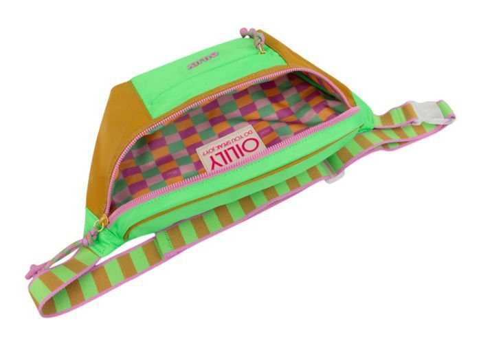 Oilily Sac banane vert fluo brun clair pour femme - Blanka Bum Bag ...