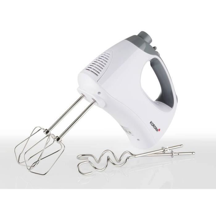 Mixeur à main - Korona - 23011 - 300 watts - 5 niveaux de puissance ...