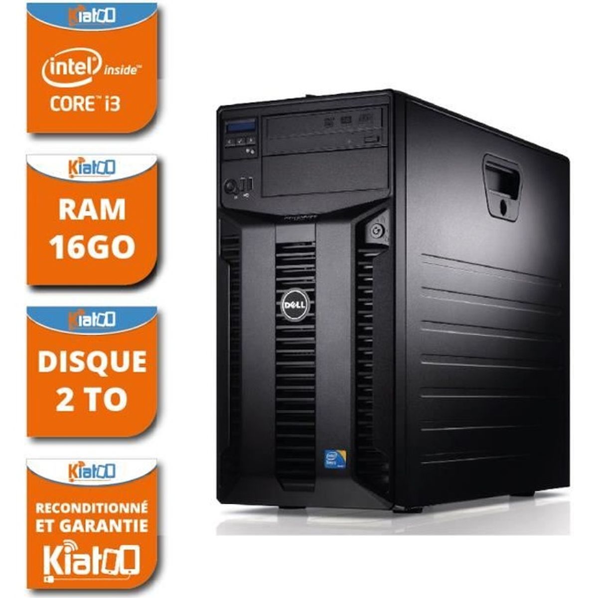 Ordinateur de bureau serveur dell poweredge T310 intel core i3 16go ram ...