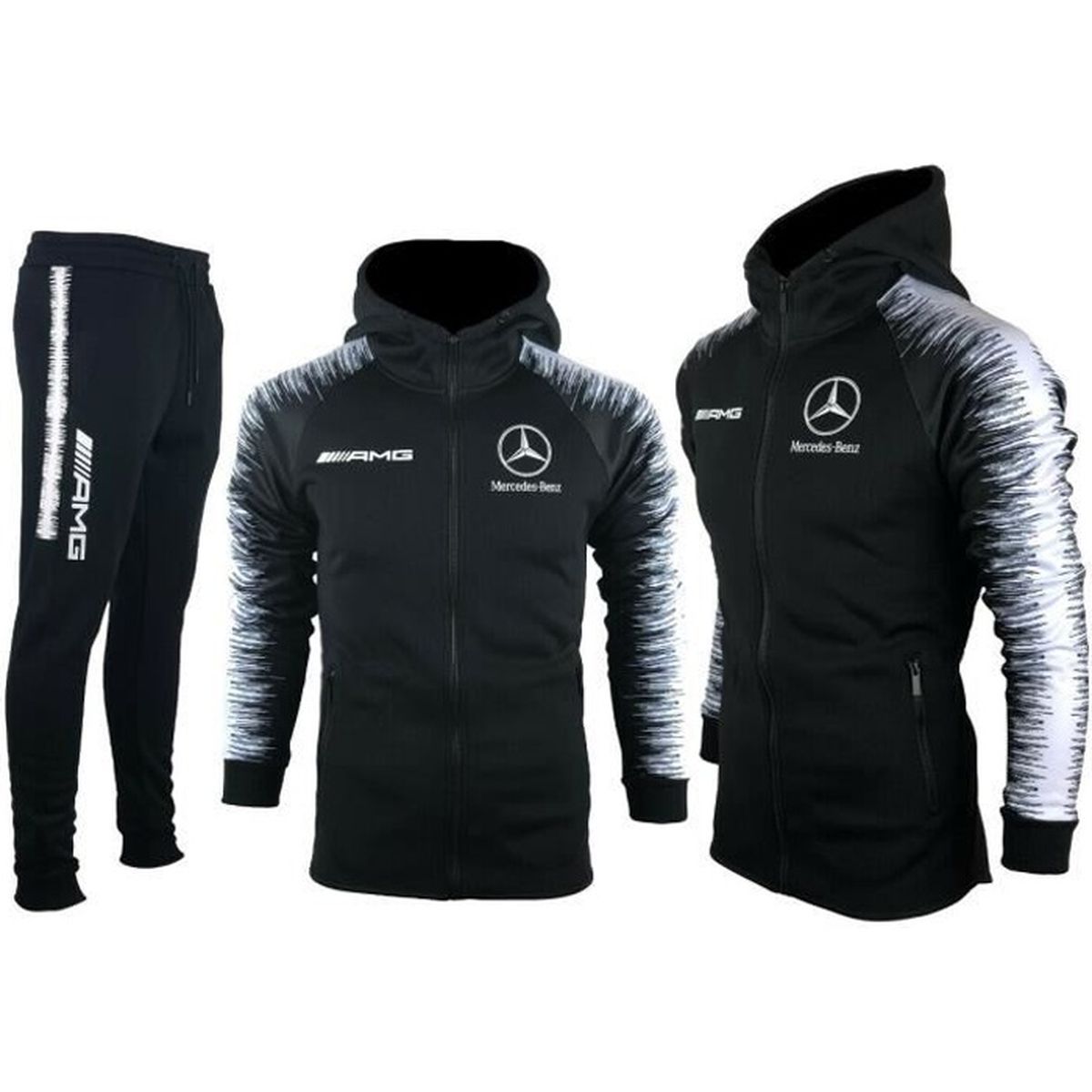 Jogging MERCEDES AMG noir 14 ans enfant style nike foot noir orange ...