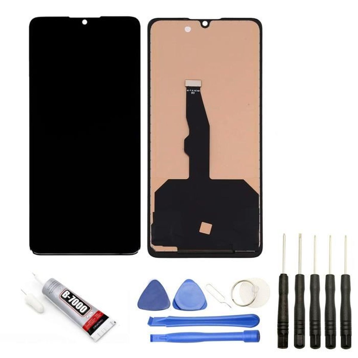 Ecran complet: Vitre tactile + Ecran LCD compatible avec Huawei P30 ...