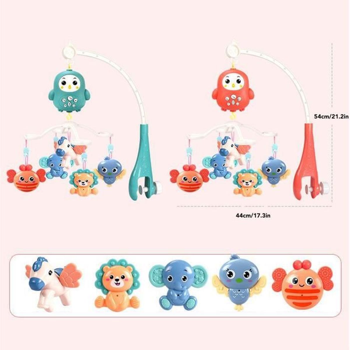 YOSOO mobile pour berceau avec télécommande Mobile pour berceau de bébé ...