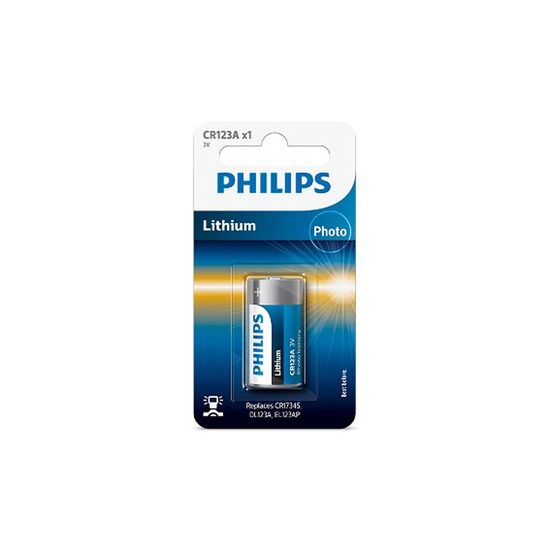 Piles Philips CR123A 3V LITHIUM - Cdiscount Bricolage