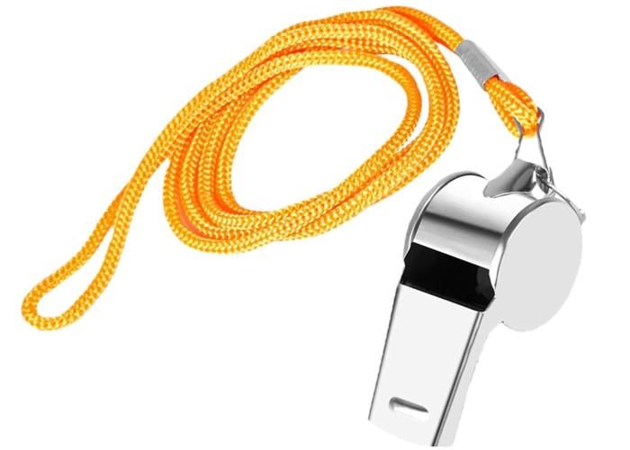 Sifflet De Sport | Sifflet en Métal Fort avec Lanière | Idéal pour Les ...