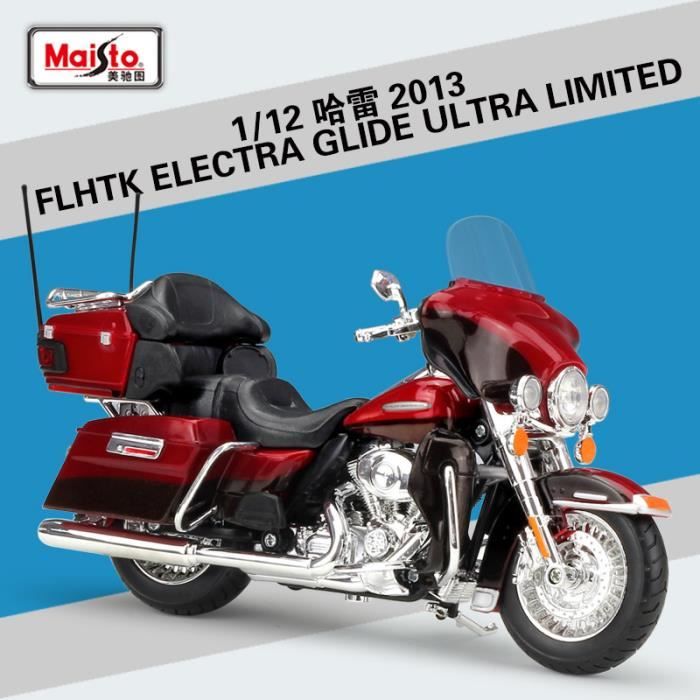 Couleur 2013 FLHTK ELECTRA Mini Moto échelle 1:12, modèle harley ...