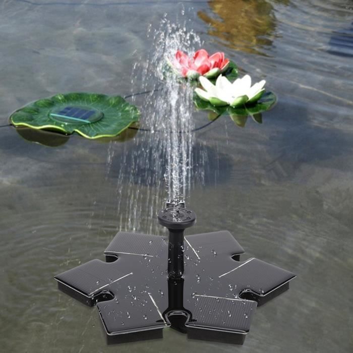 Mini fontaine de jardin flottante extérieure solaire alimenté buse de ...