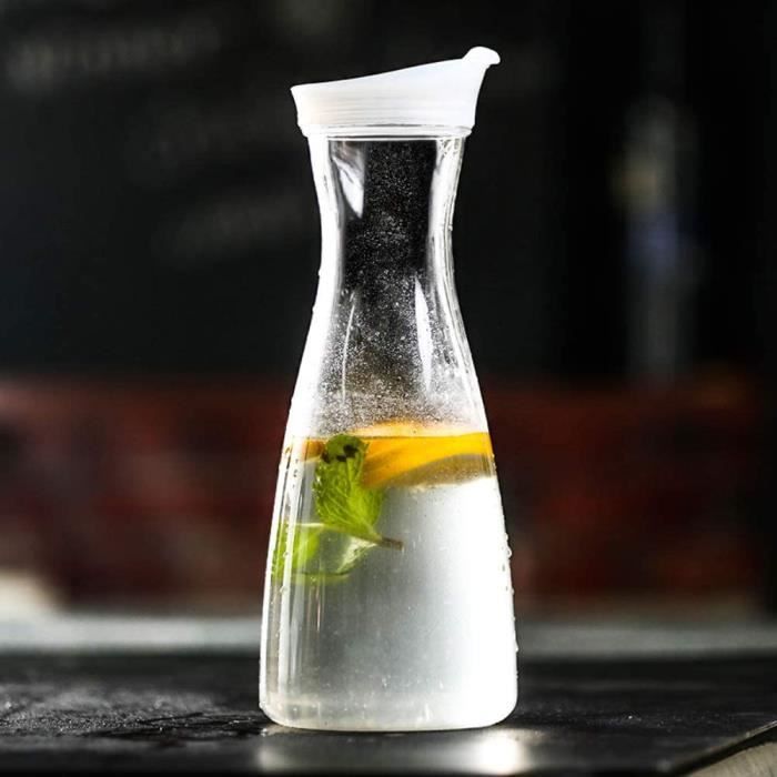 Carafes avec couvercle pour jus 20 oz Carafe en plastique avec ...