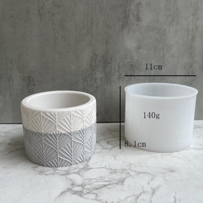 Moule à modeler - masse,Moule en silicone pour pot de fleur de grande ...