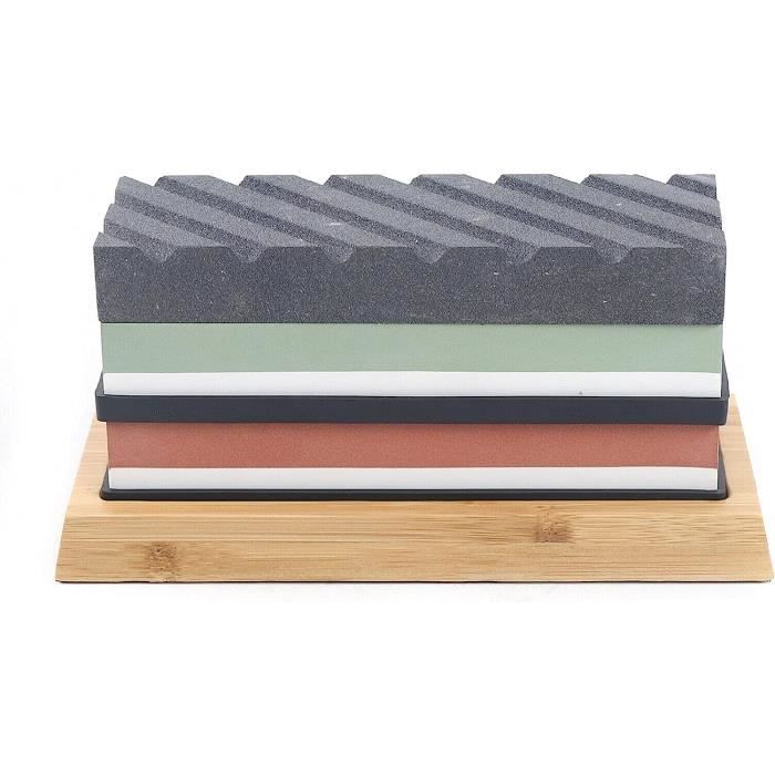Pierres À Aiguiser Les Couteaux,400-1000 3000- 8000 Grit Whetstone Set,Aiguiseur De Couteaux ...
