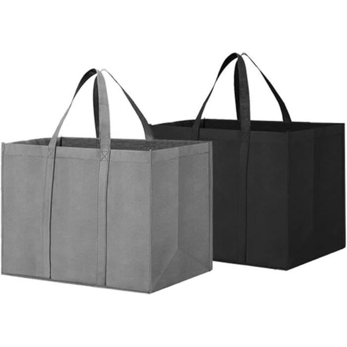 Ensemble De 2 Sacs De Courses Réutilisables, Pliables Et Pratiques ...