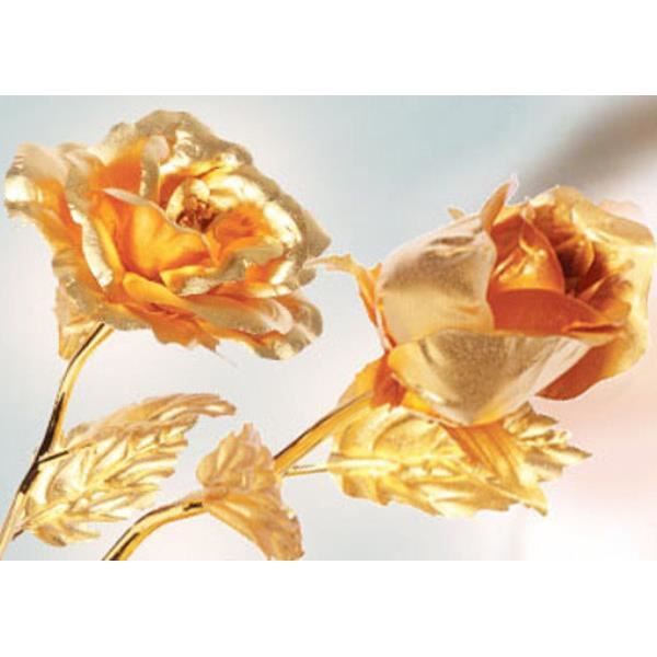 Rose Dorée à l'or fin 24 carats - Achat / Vente parure Rose Dorée à l ...