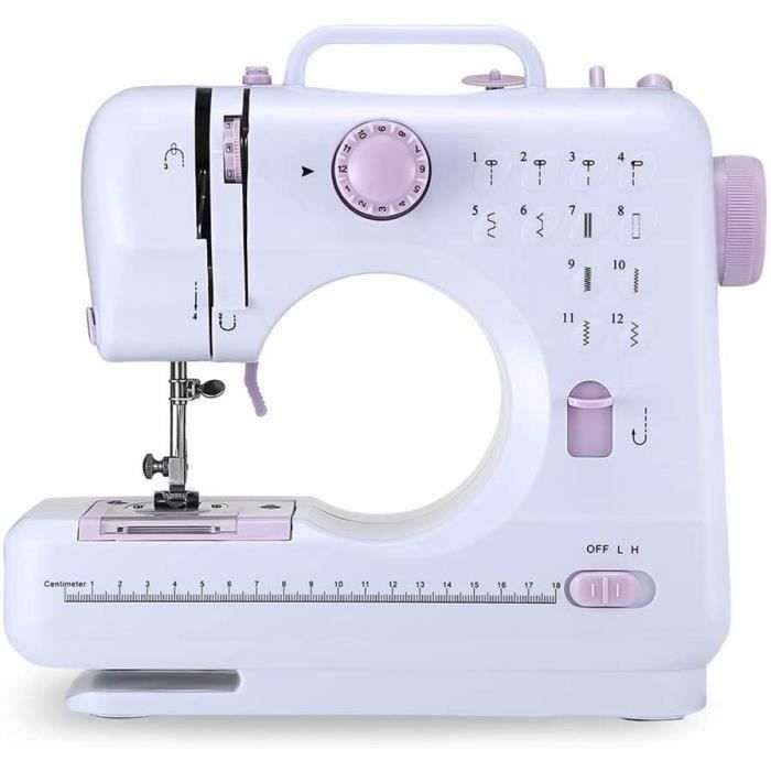 Machine à coudre portable avec la pédale, 12 Stitches 2 vitesses Heavy ...