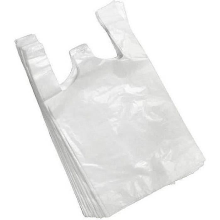 SAC PLASTIQUE - CABAS SAC PLASTIQUE - CABAS LOT 1000 SACS BRETELLE ...