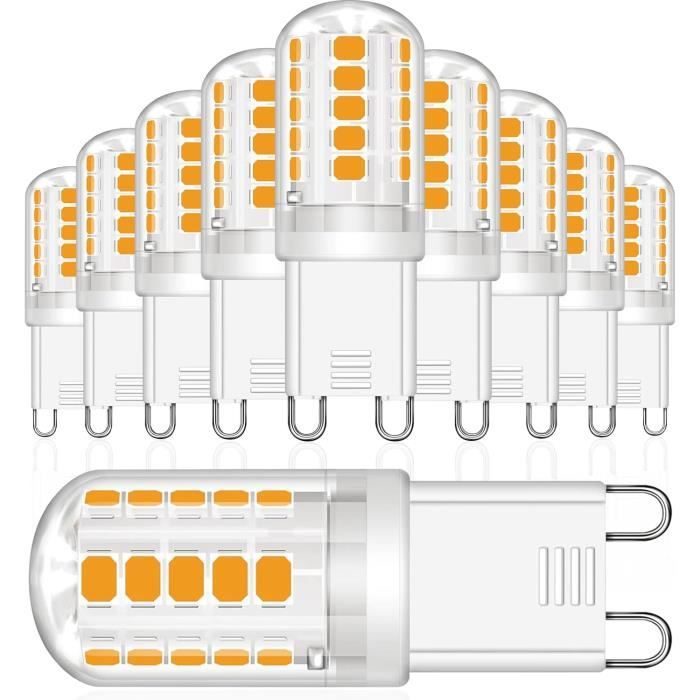 Ampoules Led G9, 3W Equivalent 30W Halogène Lampe, Blanc Froid 6000K ...