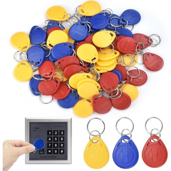 60 Pcs Port-Clé De Contrôle D'Accès Badge Rfid 125Khz Id Étiquette Rfid ...
