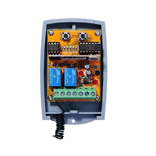 Universelle 2 Canaux Rolling Fixed Code 12 24 Vac Dc Receiver N O N