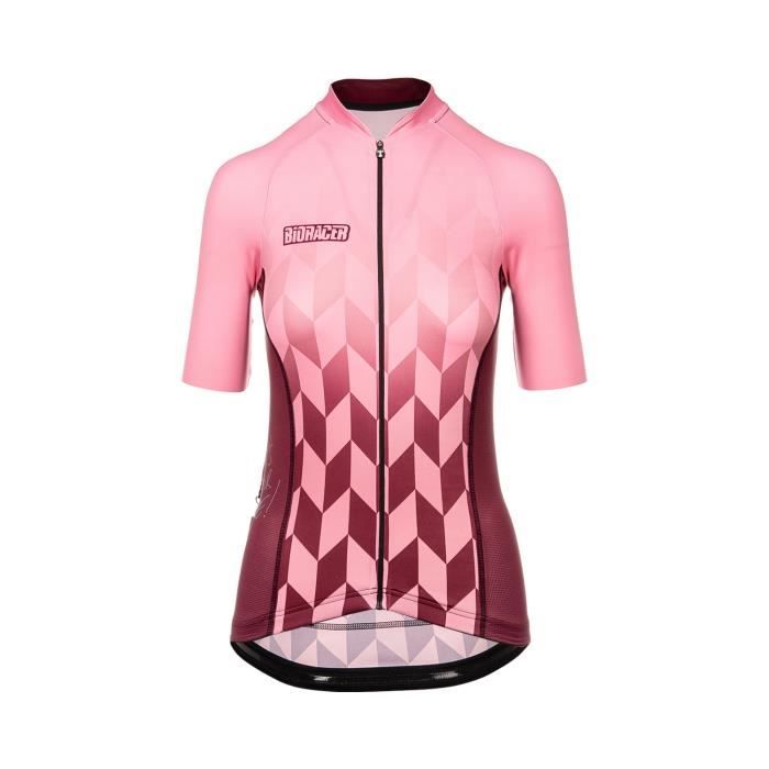 Maillot femme Bioracer Vesper Harlequeen - bordeaux - L - Coupe ajustée - Panneaux en mesh - 4 ...