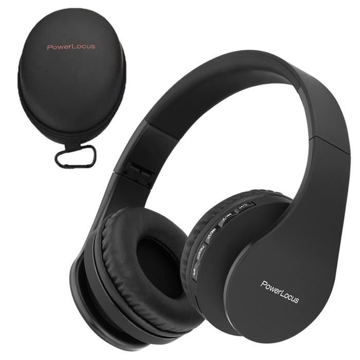 PowerLocus P1 Casque sans fil Supra aural - Bluetooth, Micro SD, FM ...