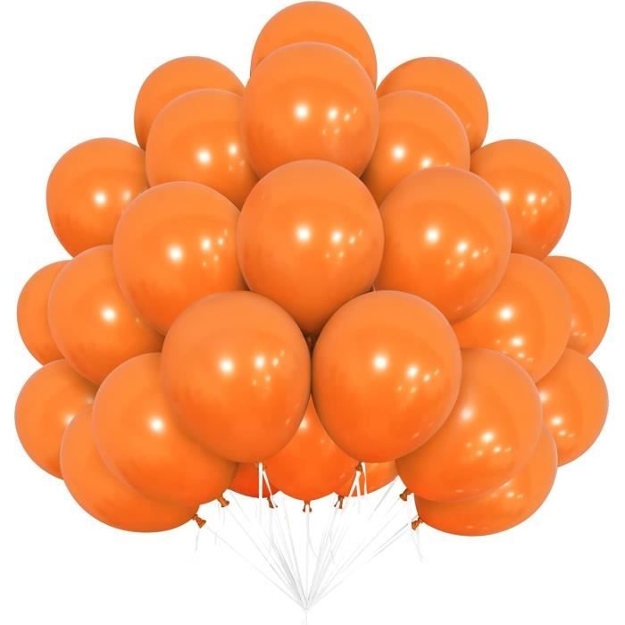 Ballons Orange, 50 Pcs 12 Pouces Ballons En Latex, Ballons En Latex Mat ...