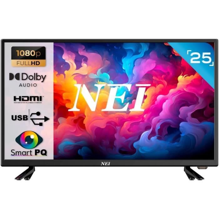 Téléviseur 24 Pouces - Led Tv Full Hd (60 Cm) Avec Dolby Audio, Mode ...
