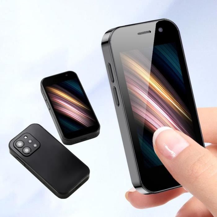 XS15 PRO 4G Mini Smartphone 3,0 pouces Android 9.0 Quad Core RAM 2Go ROM 16Go 2000 mAh Face ID ...