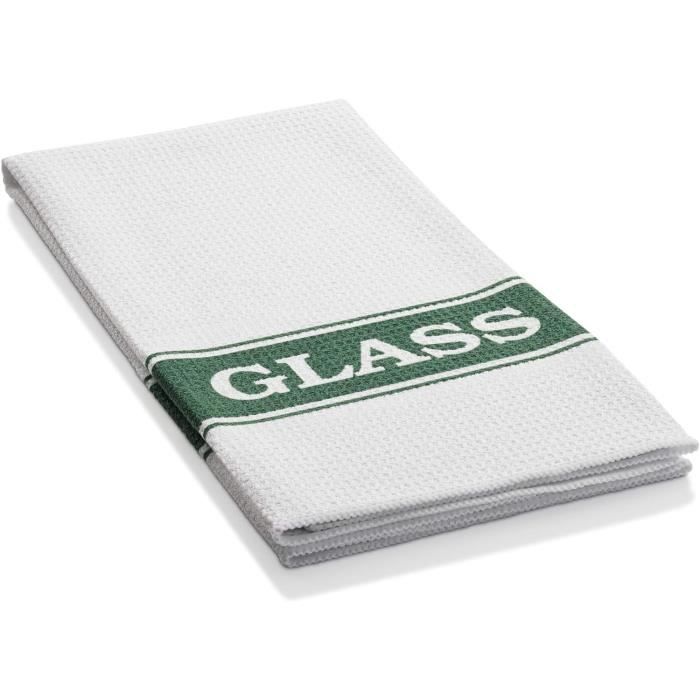 E-Cloth Torchon pour verre de finition professionnelle, Microfibre ...