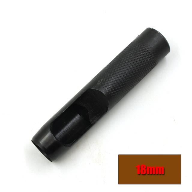 POINCON,18mm--Ensemble de poinçons creux en acier, joint en cuir, trou ...