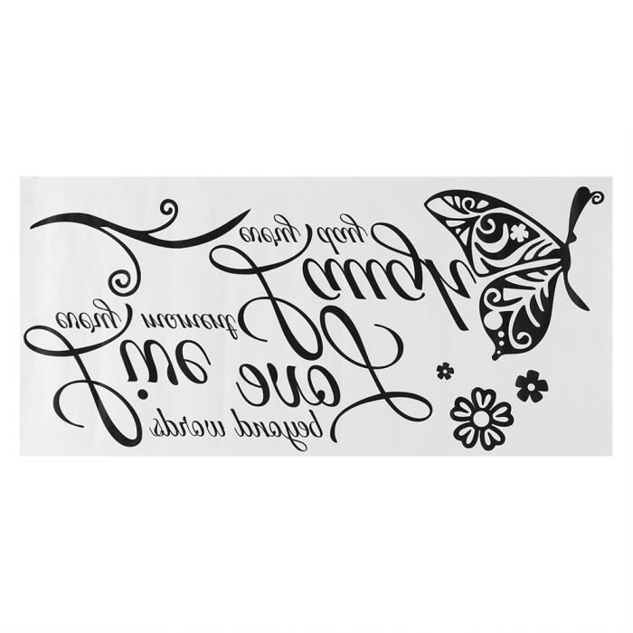 Zerone autocollant mural citation Citation adhésive devise sticker ...