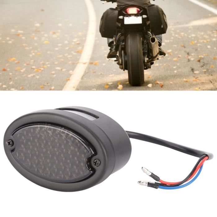 Feu stop de moto Moto rétro LED indicateur de feu arrière stop frein ...