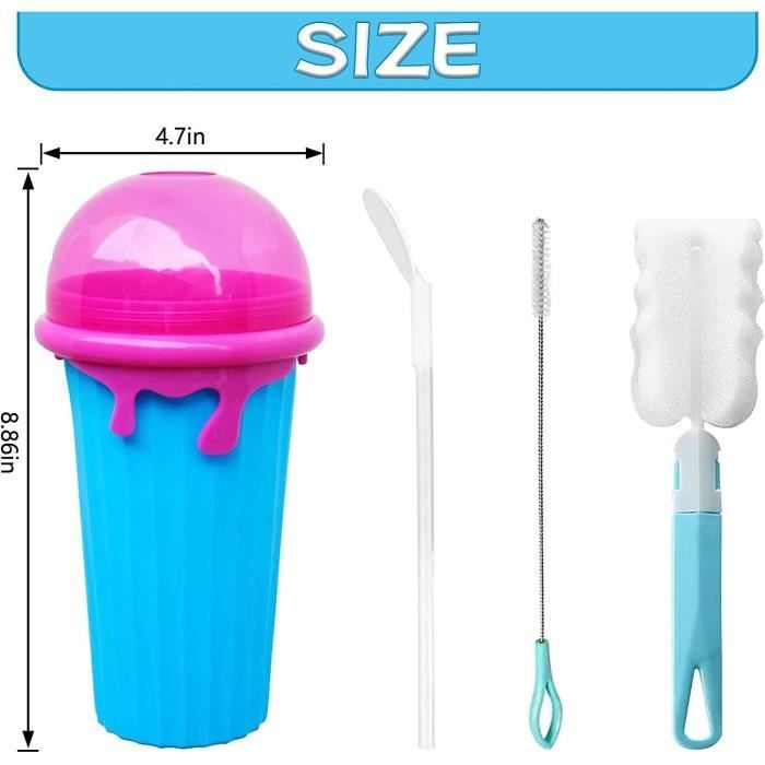 Slushy Cup,Slush Ice Maker, Homemade Smoothie Cup, Smoothie Pinch Ice ...