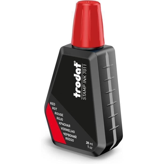 Flacon d'encre Rouge 7011C pour recharger les tampons encreurs 28 ml ...