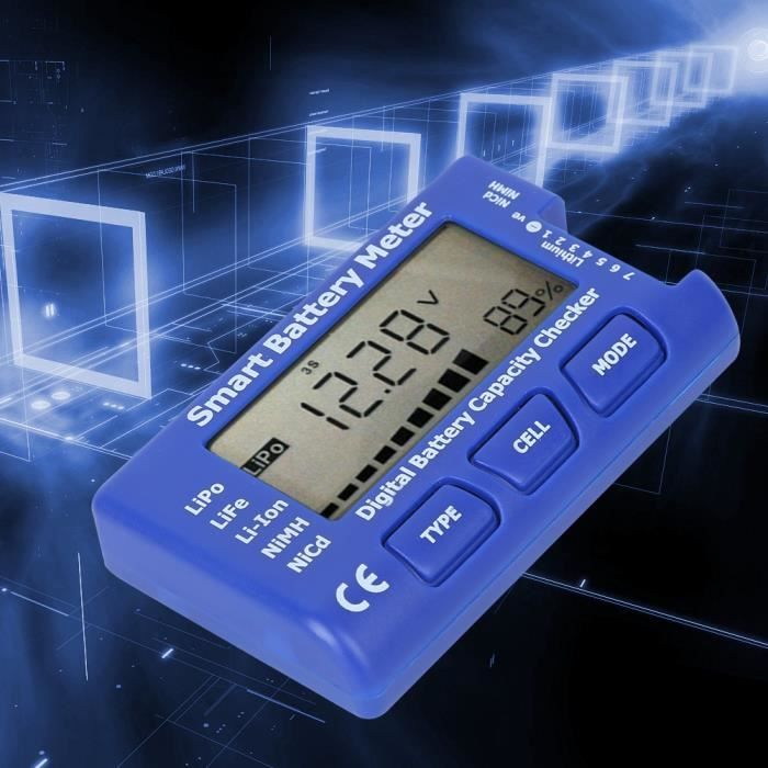 Compteur De Batterie Cell Meter, 5-In-1 Smart Digital Battery Meter For ...