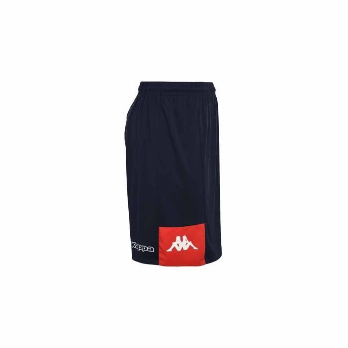 Short de sport pour enfant Kappa DAGGO - Bleu marine et rouge - Coupe ...