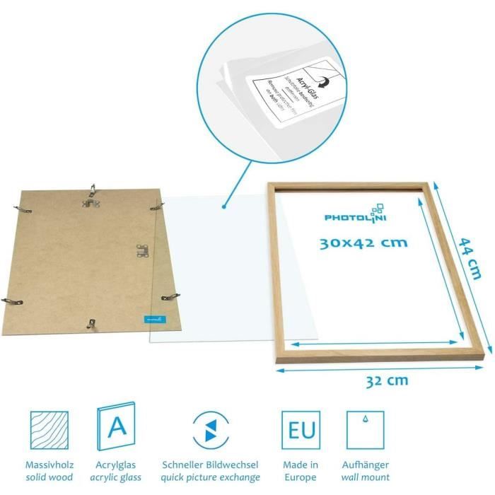 Cadre Photo A3 30 X 42 Cm En Bois Véritable Chêne, Fabriqué En Ue, Lot ...