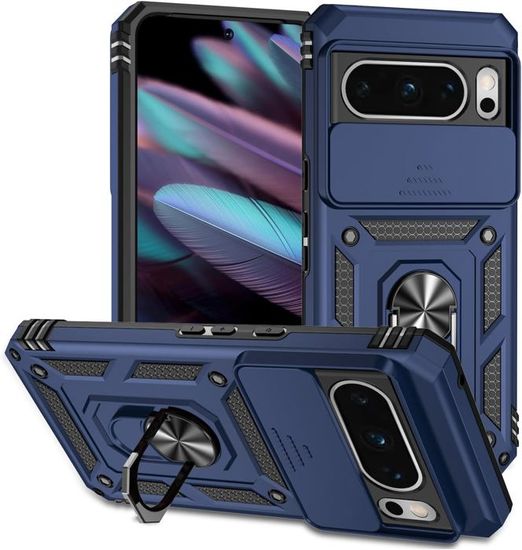 Coque compatible Google Pixel 8 Pro, étui cache caméra & support à ...