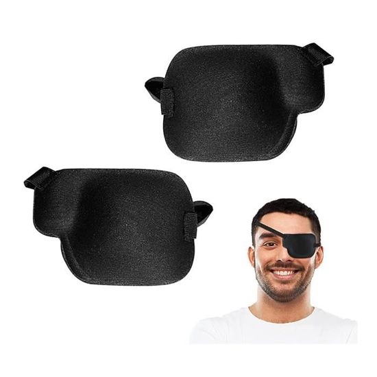 Cache-Oeil - Non spécifié - Ajustable - 2 Pièces - Noir - Confort 3D ...