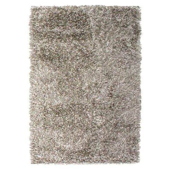 Tapis - THE DECO FACTORY - VALENCIA - Shaggy - 120 x 170 cm - Taupe/Beige - Cdiscount Maison