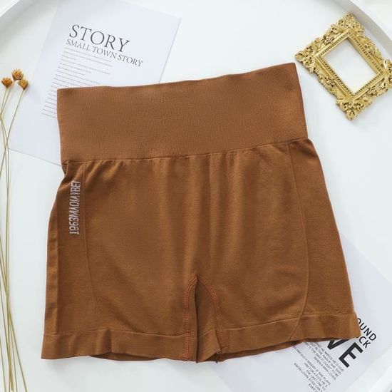 Sous-vêtement,Short de sécurité pour femmes,culotte en Nylon,taille haute,sans couture,Anti-vide ...