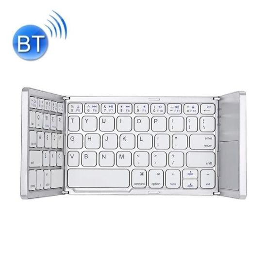 Clavier sans fil rechargeables 3-pliante 64 touches Bluetooth avec pavé ...