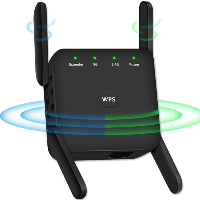 Répéteur wifi 1200mbps amplificateur wifi, wifi extender double bande ...