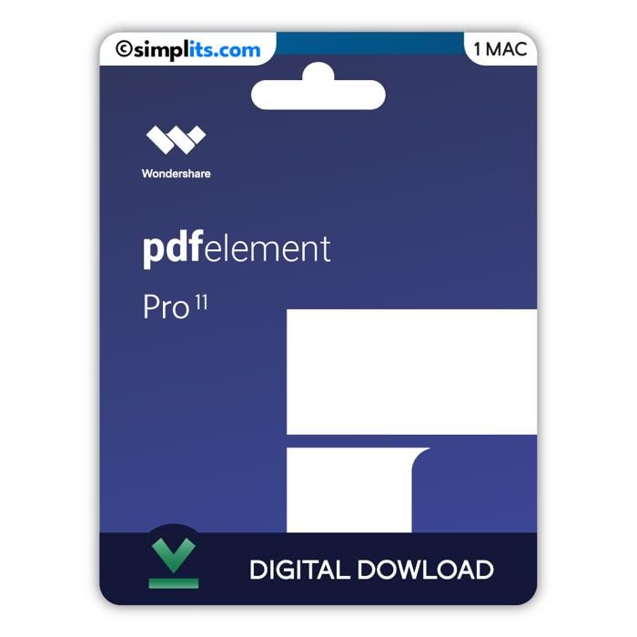 Wondershare PDFelement Pro 11 (Mac) - Activation Perpétuelle - À télécharger - 1 Mac - Non ...