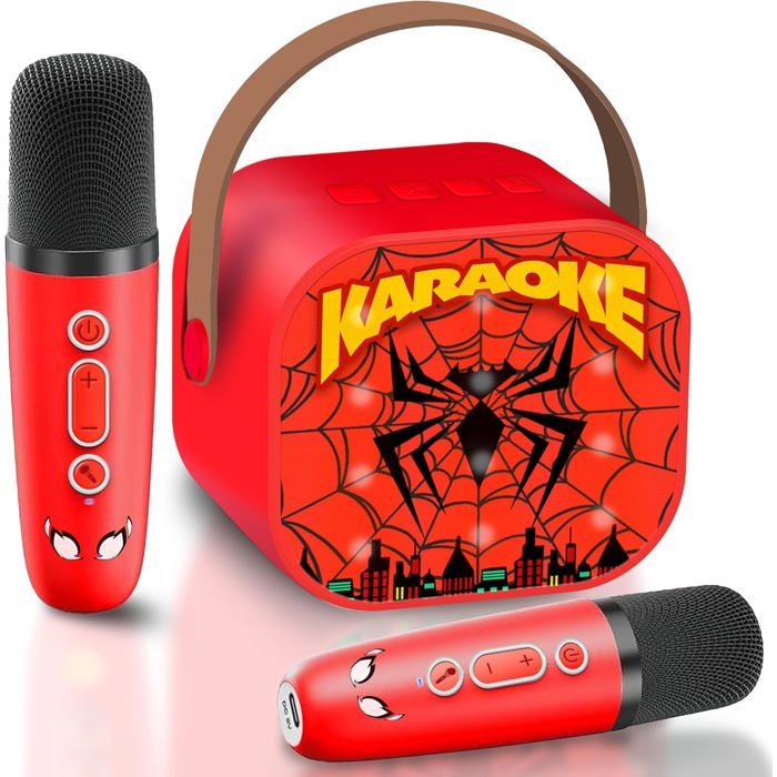 Kit Karaoké Enfant avec 2 Micros sans Fil Bluetooth - Enceinte et Micro ...