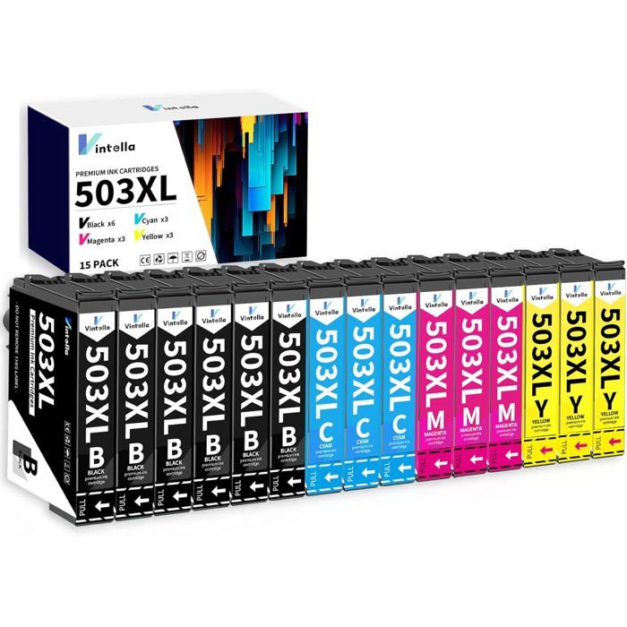503XL Multipack Cartouche d'encre pour Epson 503 XL pour Epson ...