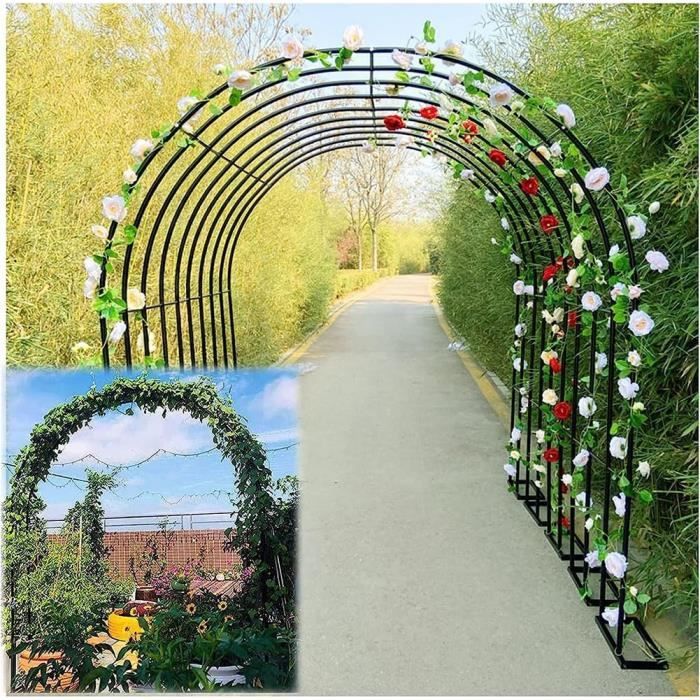 120Cm 140Cm 180Cm Arche De Jardin en Métal 240Cm 350Cm Arceau À Rosiers ...