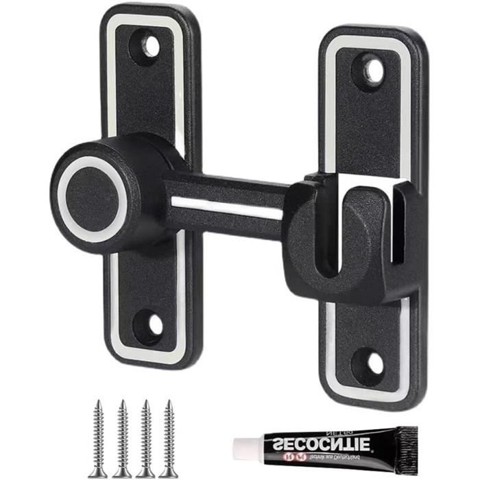 Verrou Porte Interieure, 90-180 Degrés Bloque Porte Coulissante, Pas De ...