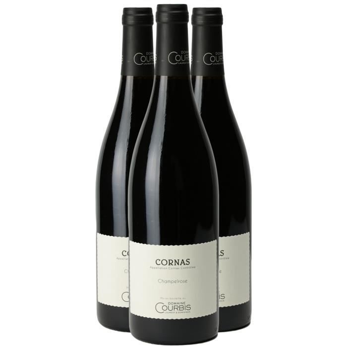 Cornas Champelrose Rouge 2021 - Lot de 3x75cl - Domaine Courbis - Vin ...